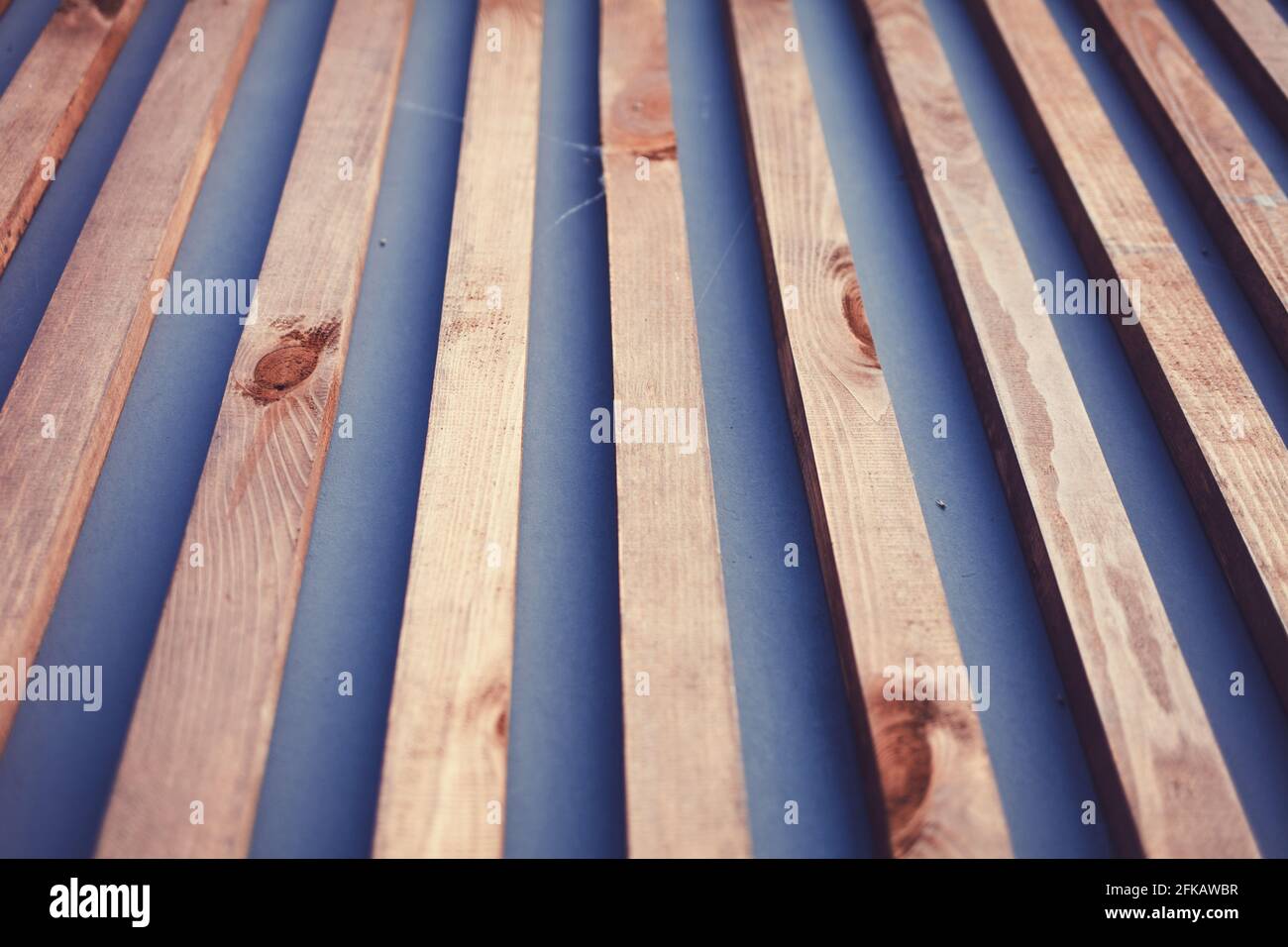 Abstract architecture background with wooden planking construction ...