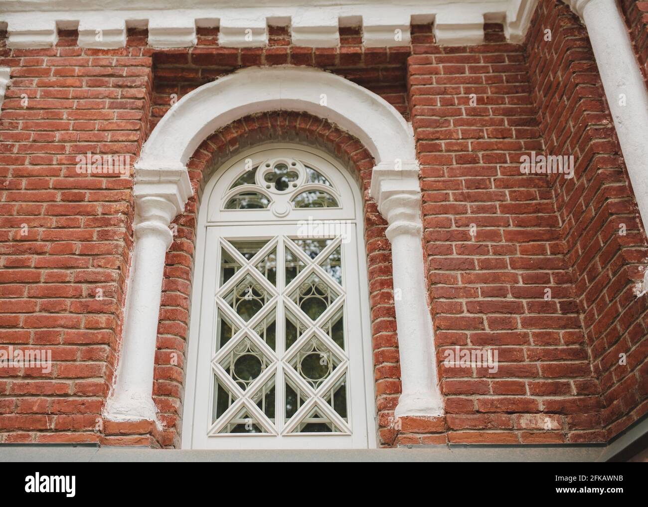 the old white window in the Church. religion Stock Photo - Alamy