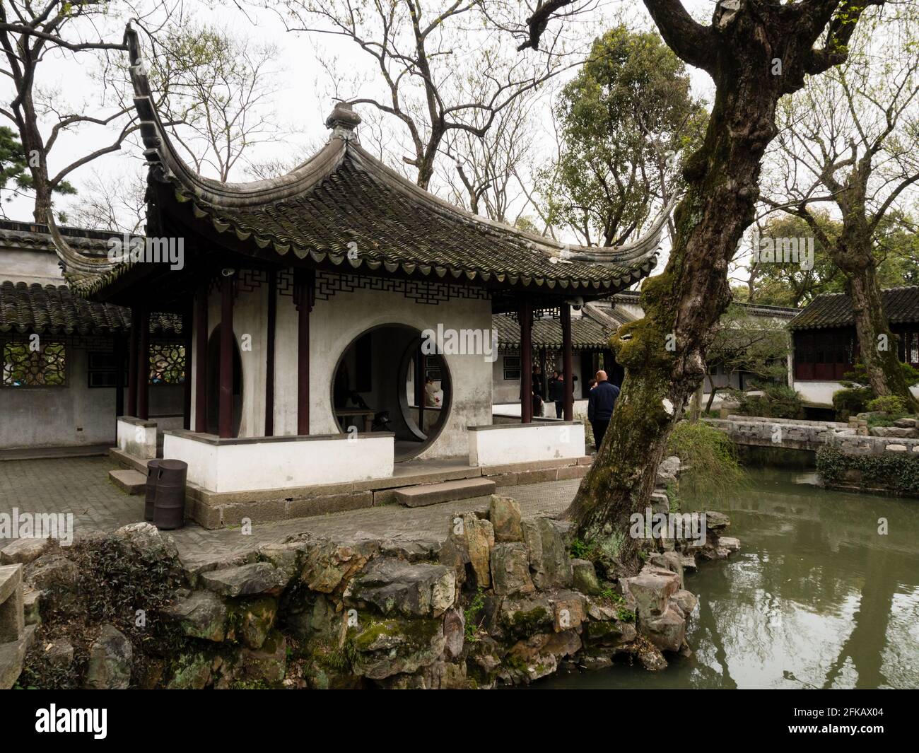 Suzhou, China - March 23, 2016: Pavillion in Humble Administrator's ...