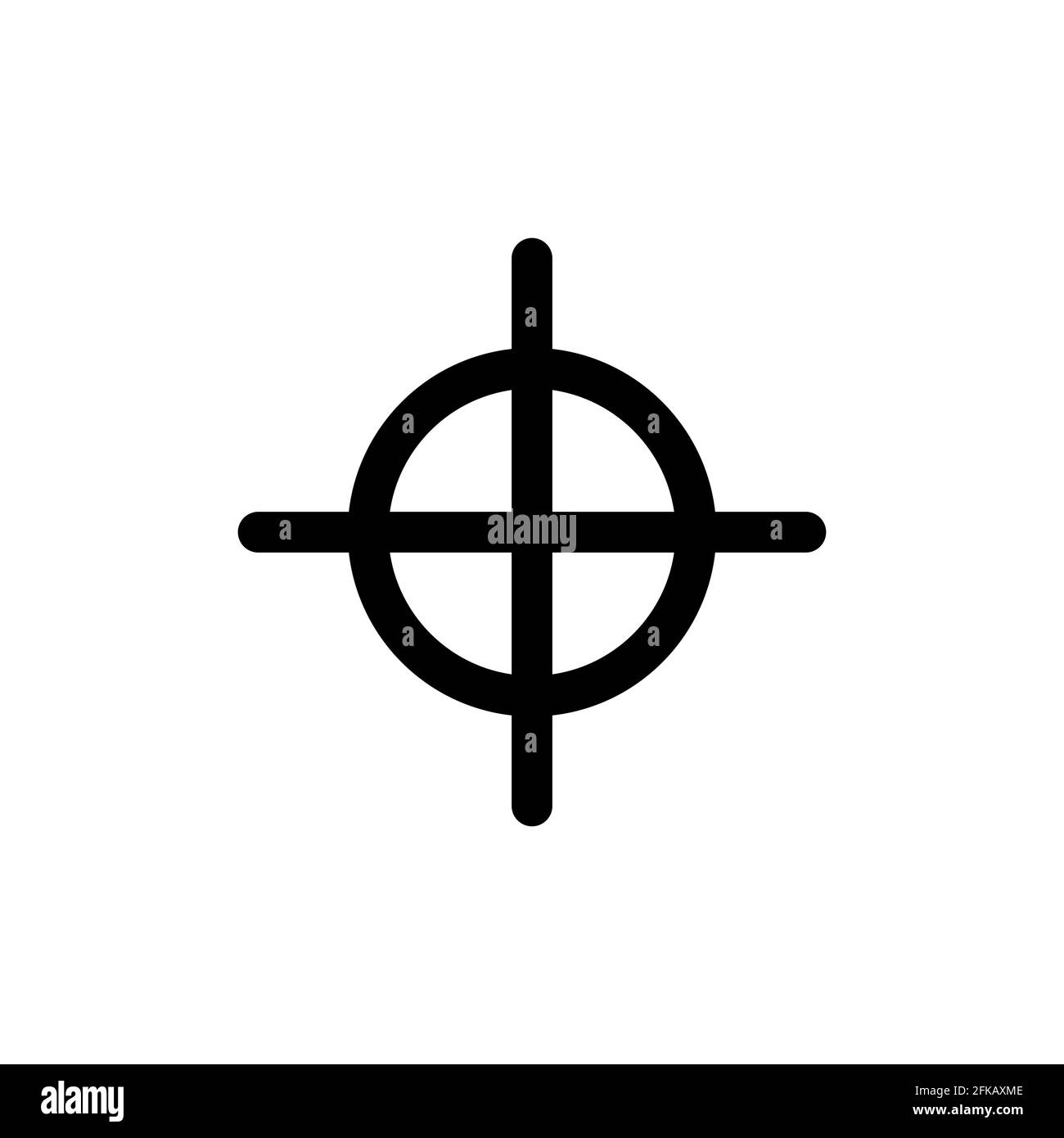 Aim icon in trendy flat style isolated on white background. Aim icon ...