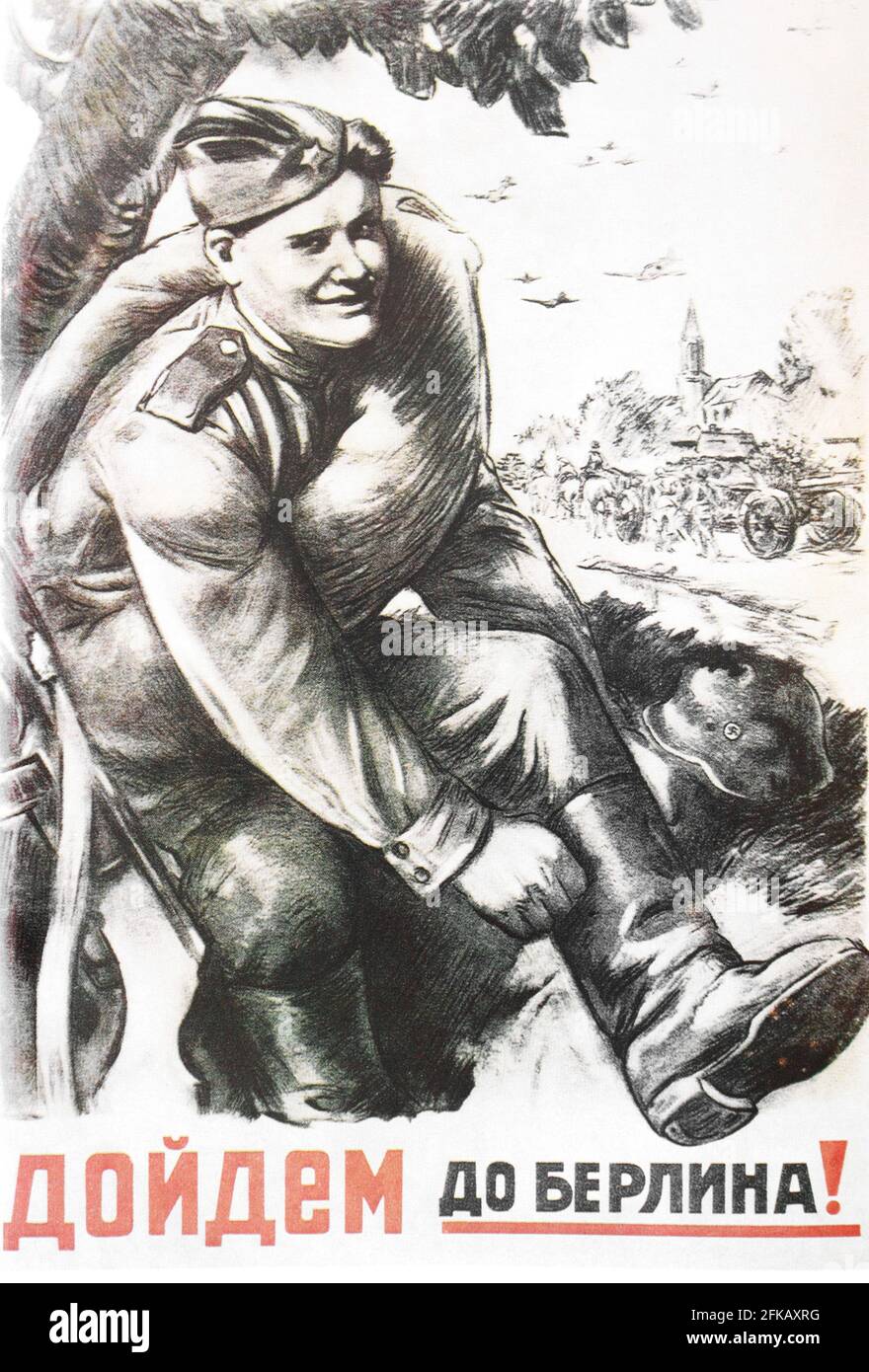 Soviet russian ww2 propaganda poster hi-res stock photography and ...