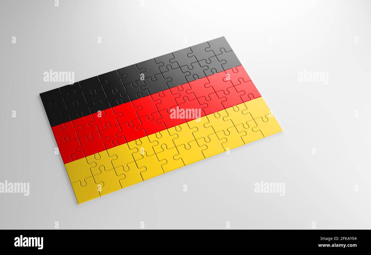 Jigsaw puzzle pieces flag germany hi-res stock photography and images ...