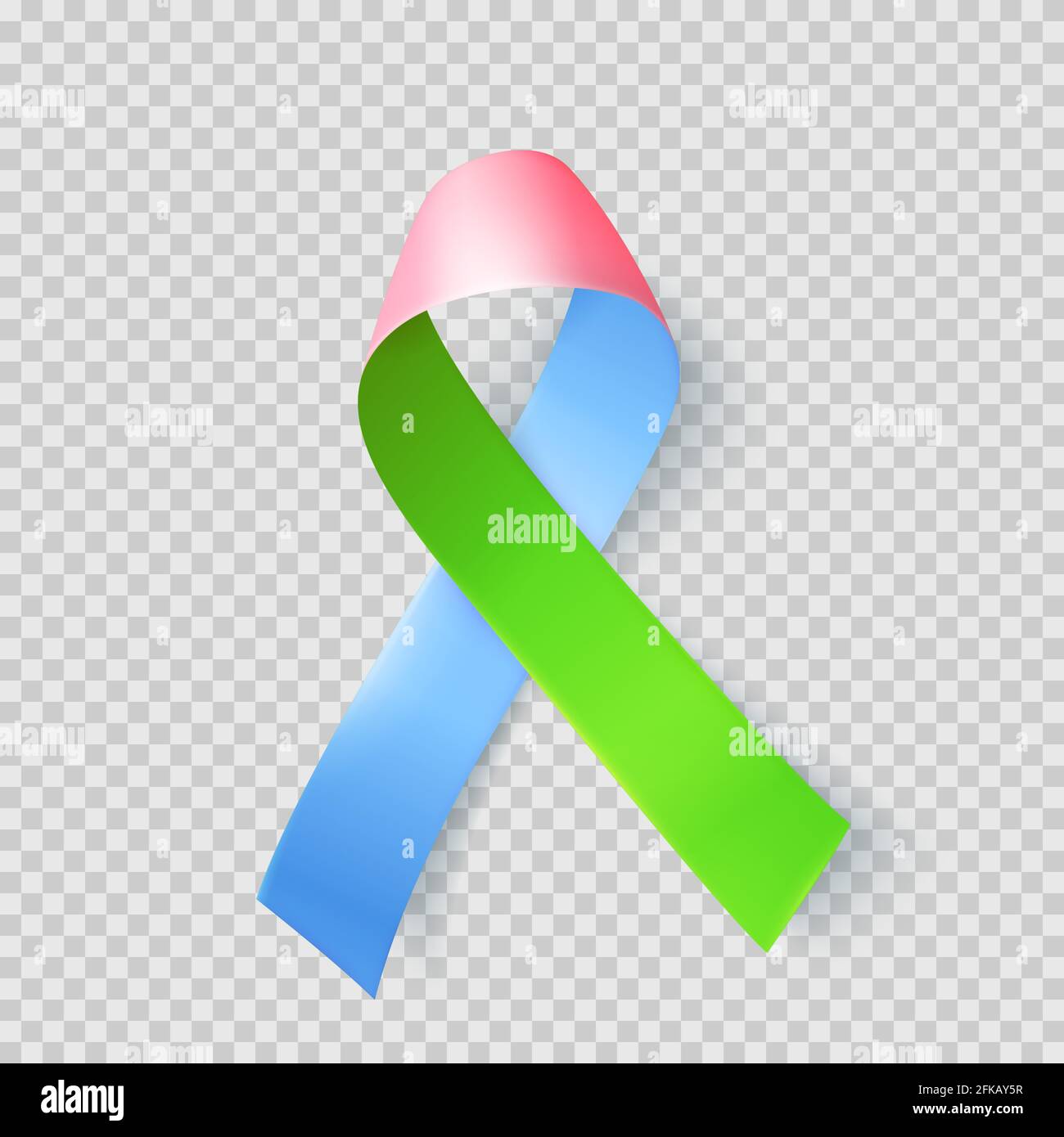 Symbol Of Rare Disease Realistic Ribbon Template For Awareness Day On