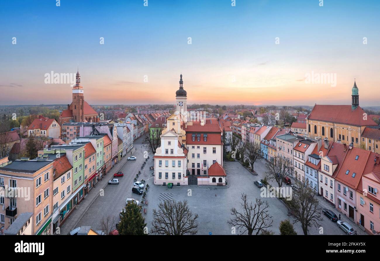 Aerial view of town hi-res stock photography and images - Alamy