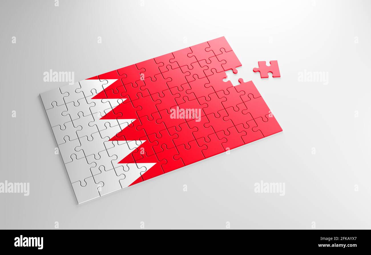 Bahrain National Flag Isolated 3d High Resolution Stock Photography and ...