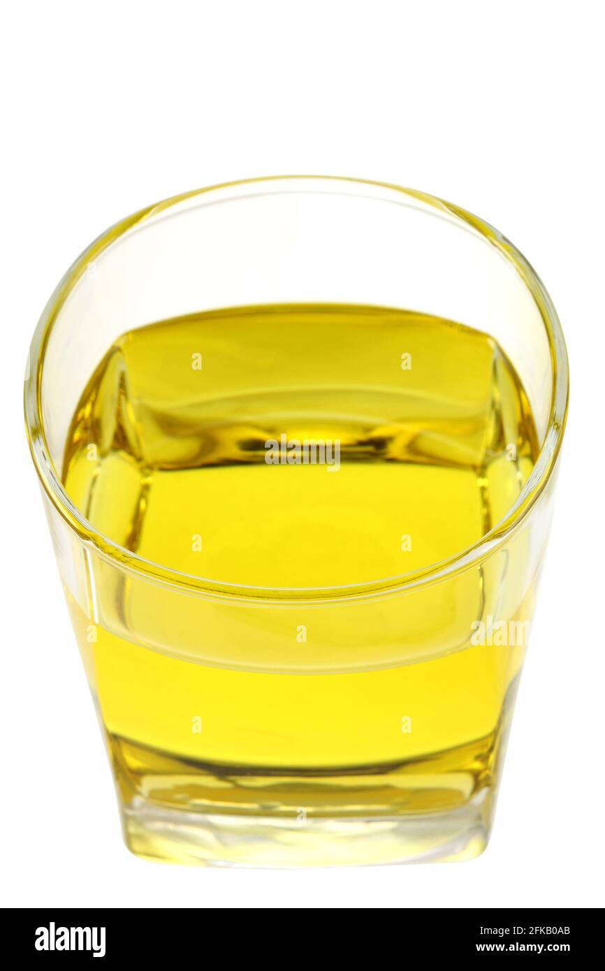 A glass of Cooking Oil isolated on white background Stock Photo - Alamy