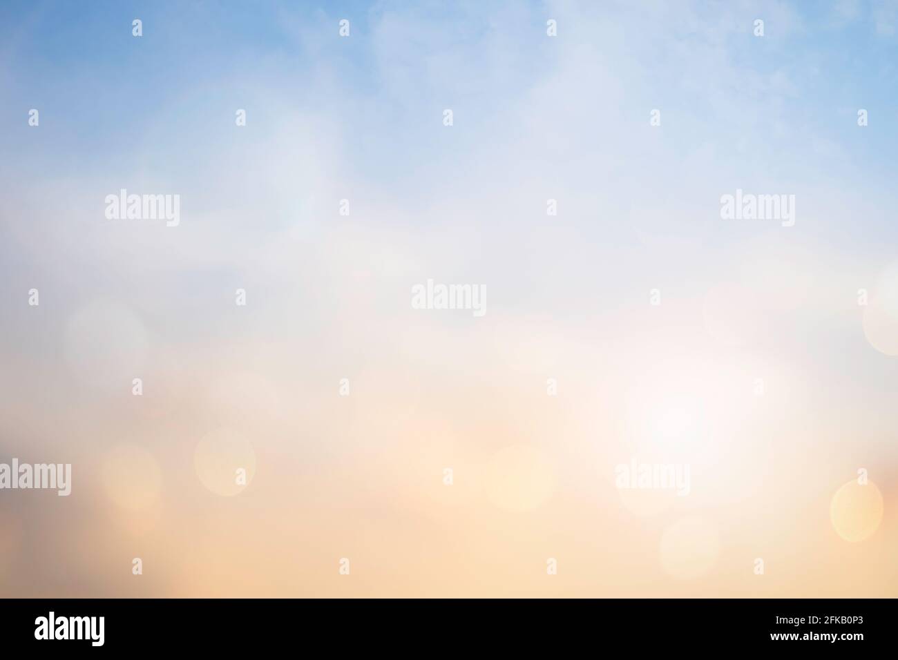 Abstract blur morning nature sky bokeh texture background concept for ...