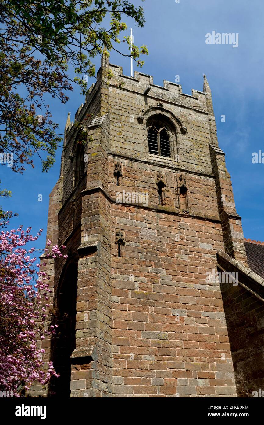 St. Leonard`s Church, Beoley, Worcestershire, England, UK Stock Photo ...