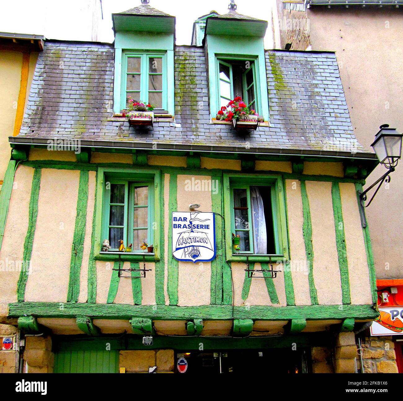 Colourful medieval houses in Vannes, Brittany, France Stock Photo - Alamy