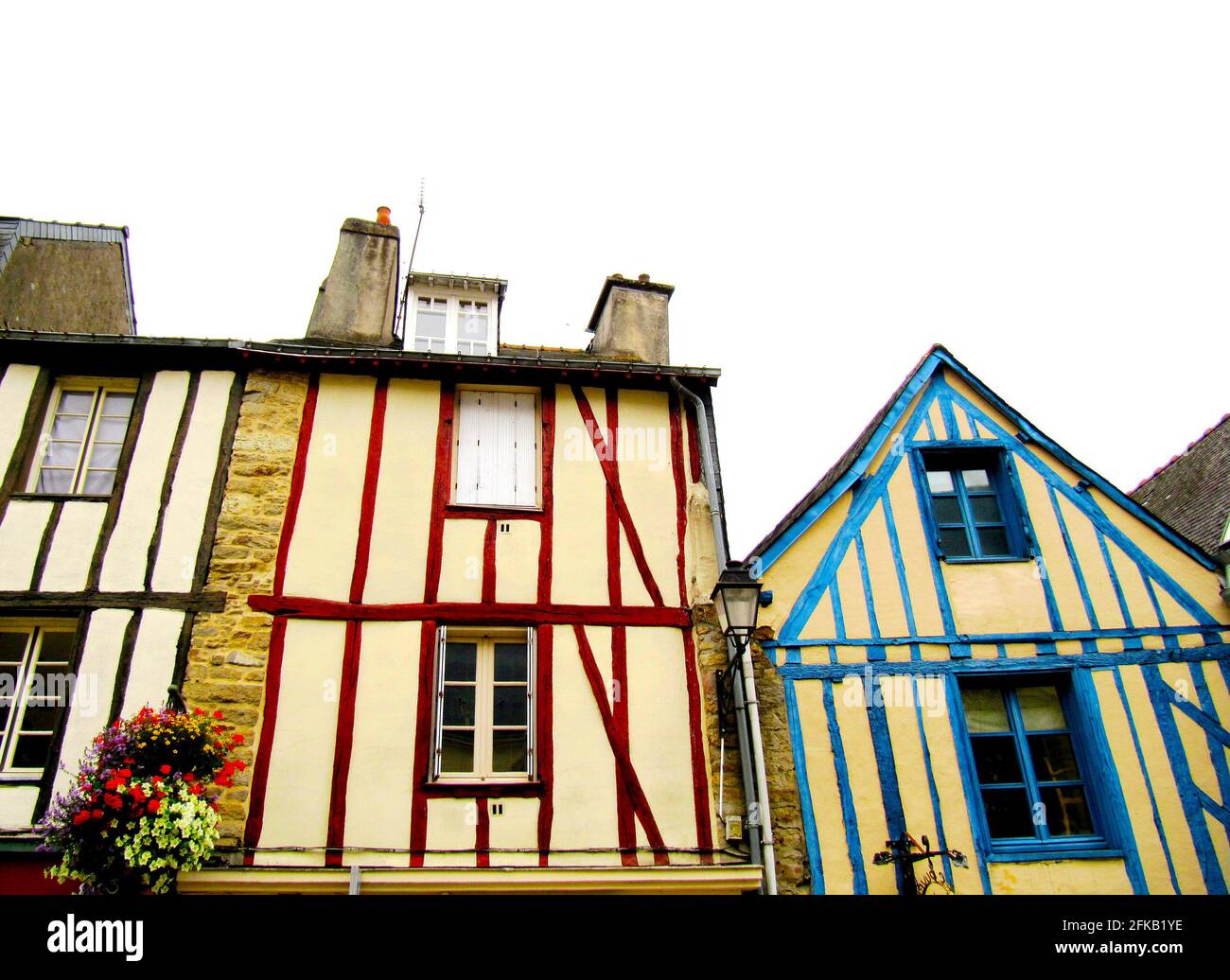 Colourful medieval houses in Vannes, Brittany, France Stock Photo - Alamy