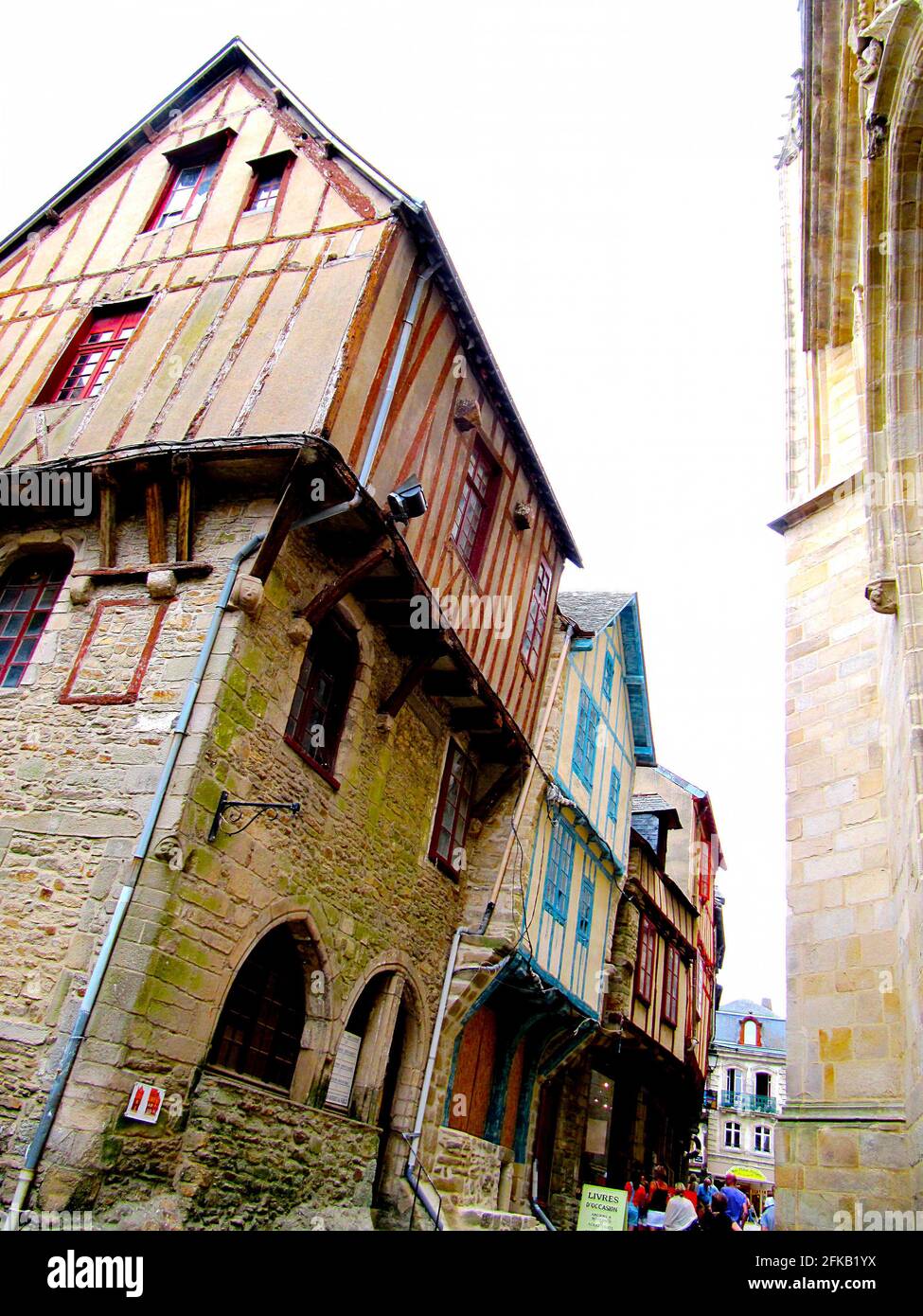 Colourful medieval houses in Vannes, Brittany, France Stock Photo - Alamy