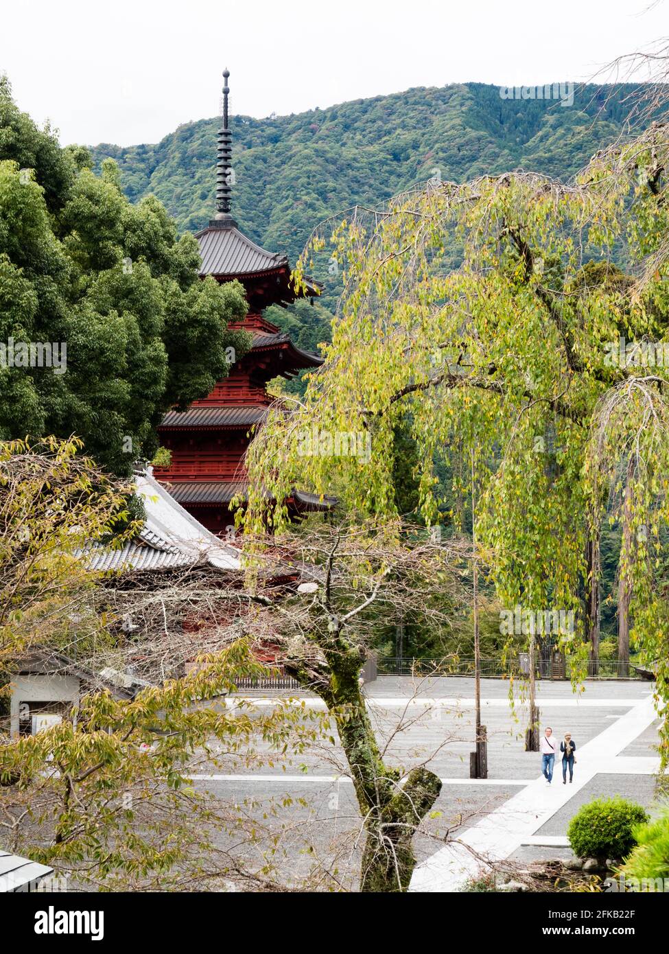 Minobu, Japan - October 19, 2017: On the grounds of Minobusan Kuonji ...
