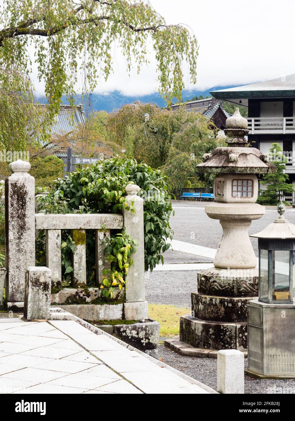 Minobu, Japan - October 19, 2017: On the grounds of Minobusan Kuonji ...
