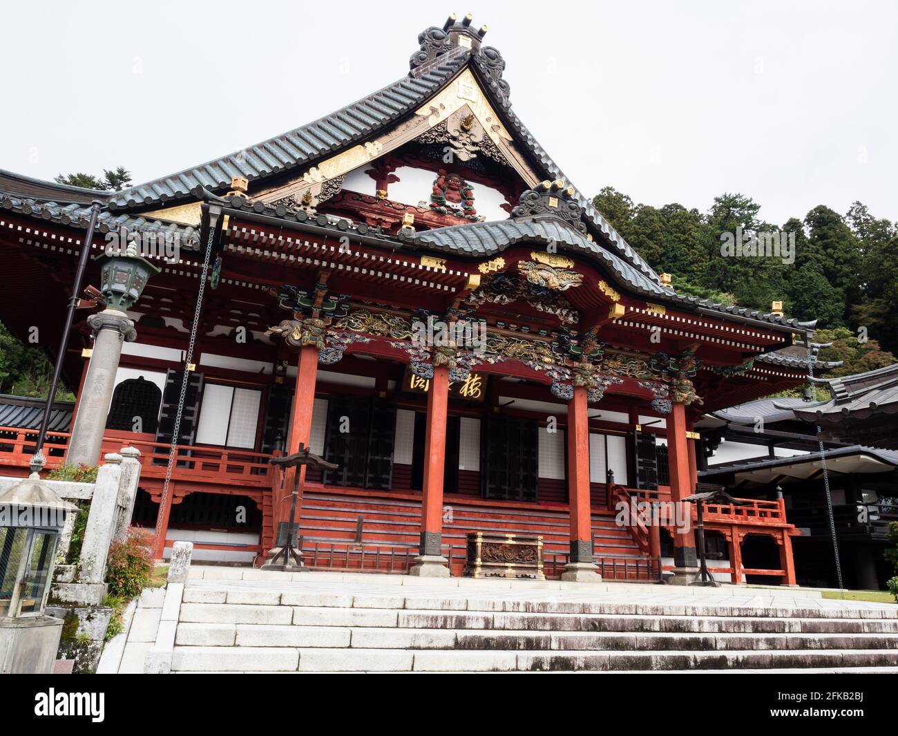 Minobu, Japan - October 19, 2017: On the grounds of Minobusan Kuonji ...