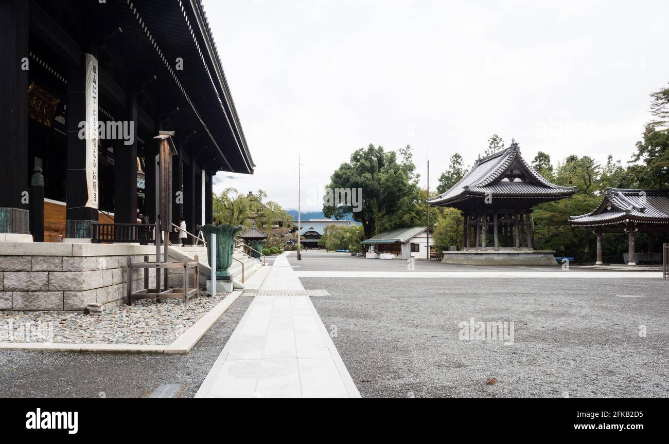 Minobu, Japan - October 19, 2017: On the grounds of Minobusan Kuonji ...