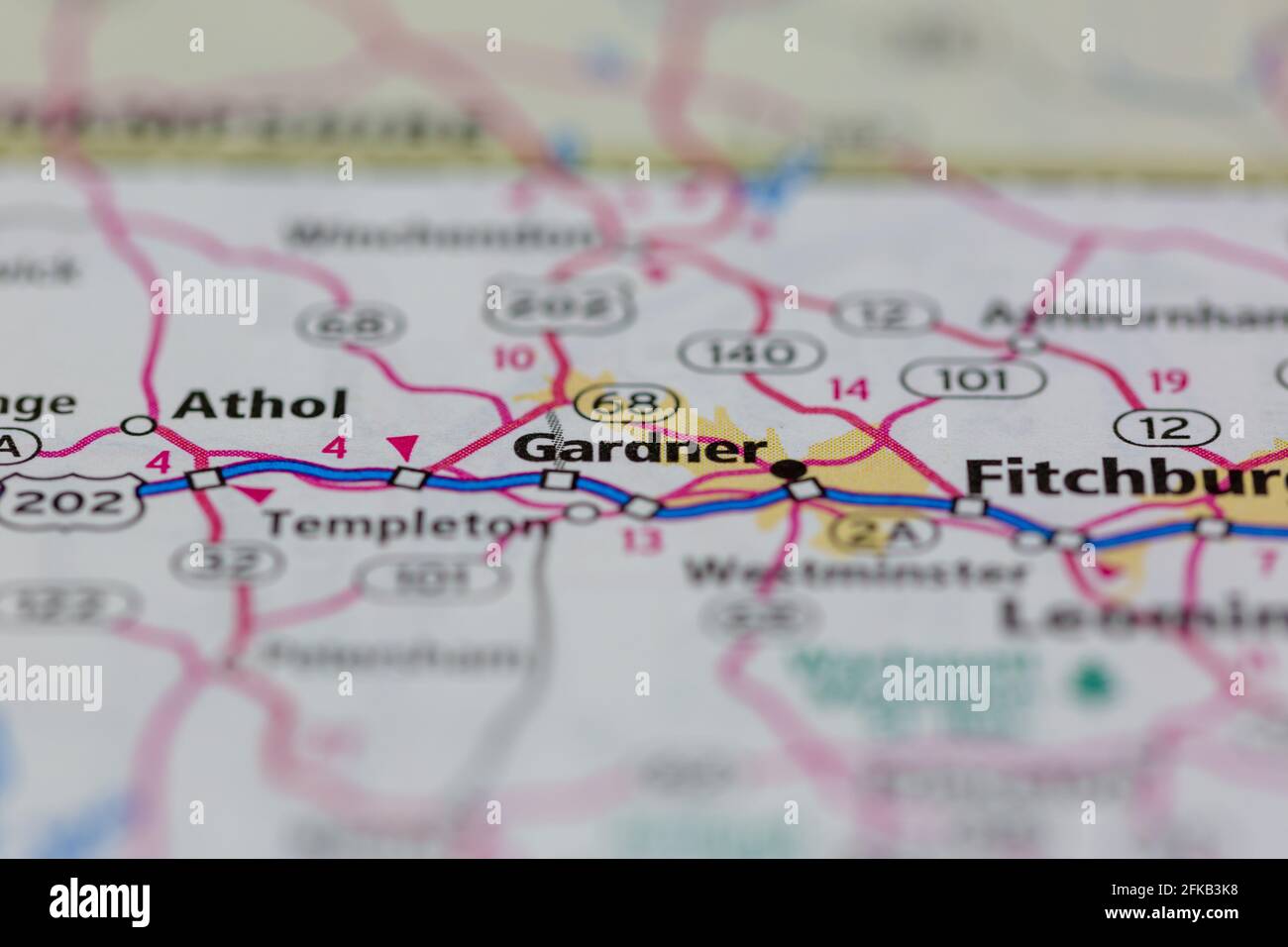 Map of gardner hi-res stock photography and images - Alamy