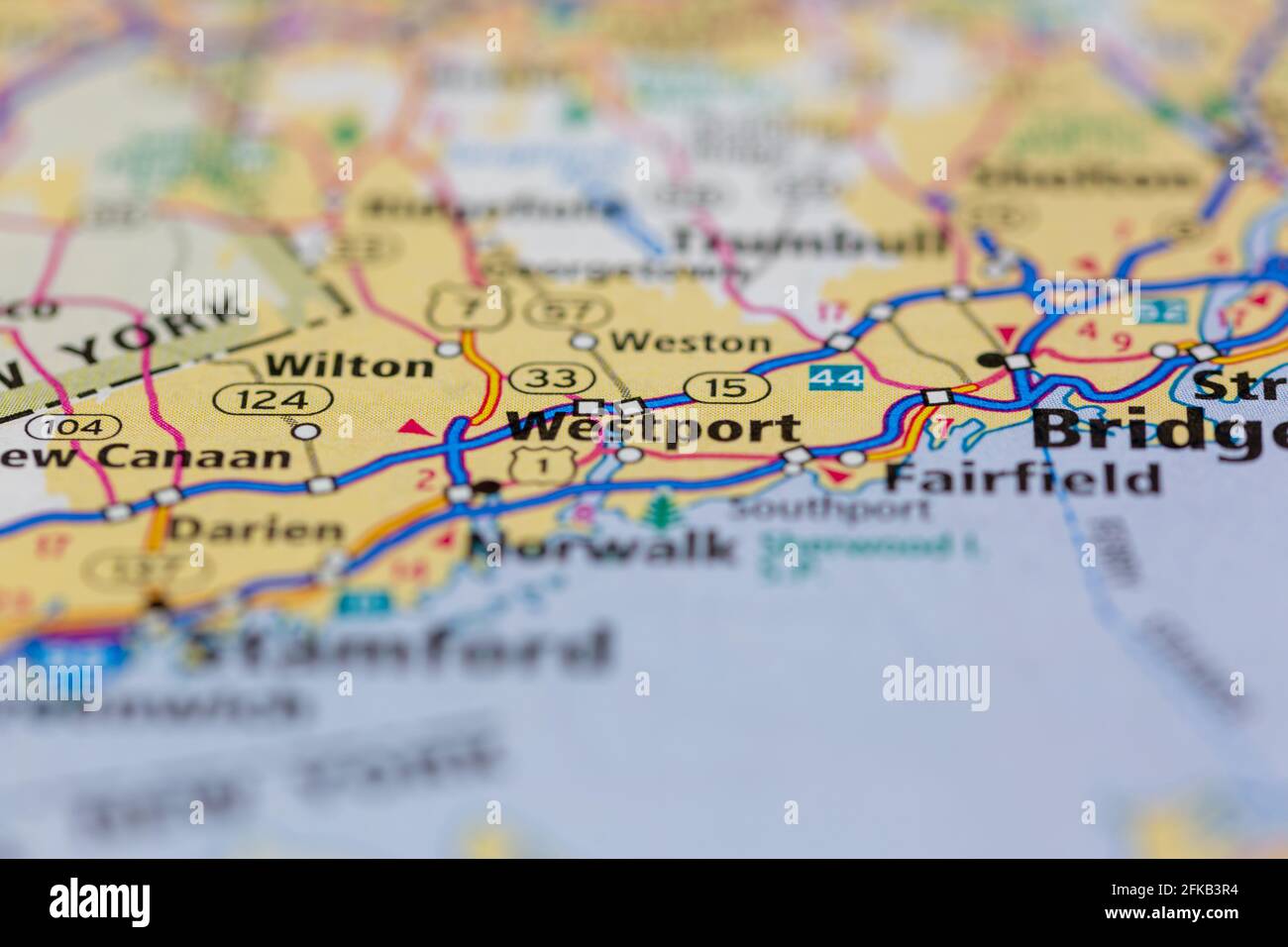 Westport connecticut map hi-res stock photography and images - Alamy