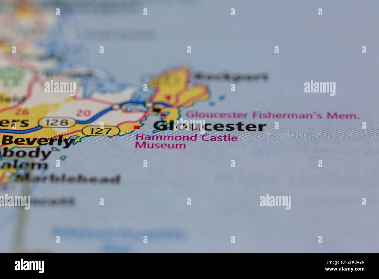 Map of gloucester hi-res stock photography and images - Alamy