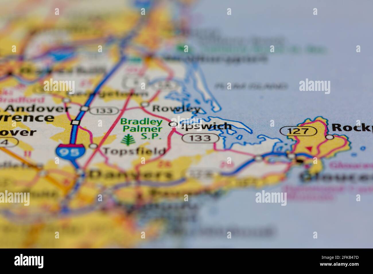 Map of ipswich massachusetts hi-res stock photography and images - Alamy