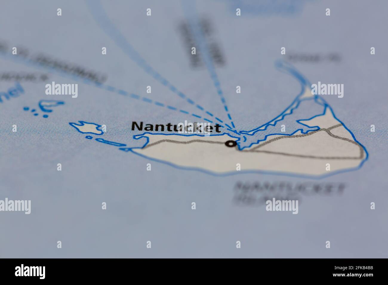 Nantucket on a map hi-res stock photography and images - Alamy