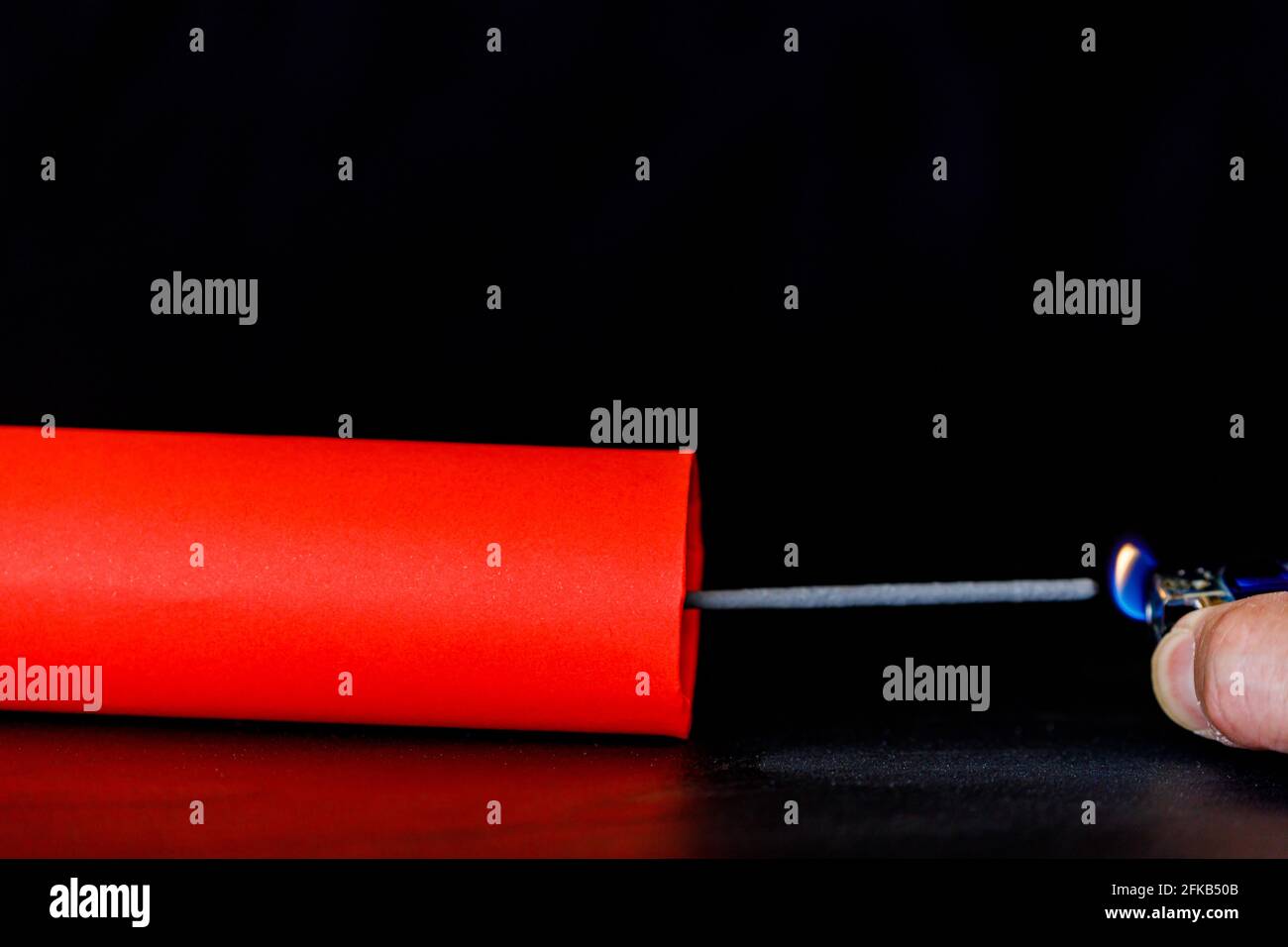ignite the dynamite for explosions Stock Photo - Alamy