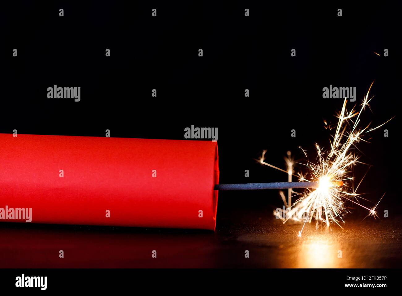 ignite the dynamite for explosions Stock Photo - Alamy