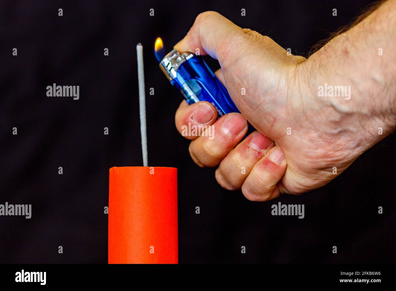 ignite the dynamite for explosions Stock Photo - Alamy
