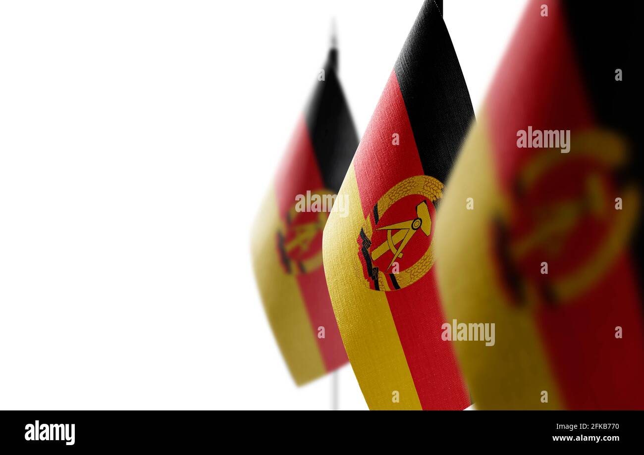 Set of GDR national flags on a white background Stock Photo - Alamy