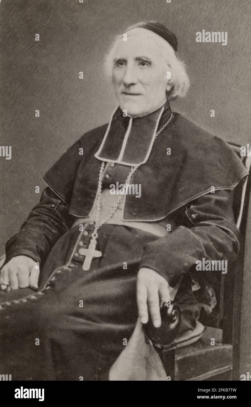 Cardinal Guibert Photograph by Pierre Petit Cabinet card format Paris ...