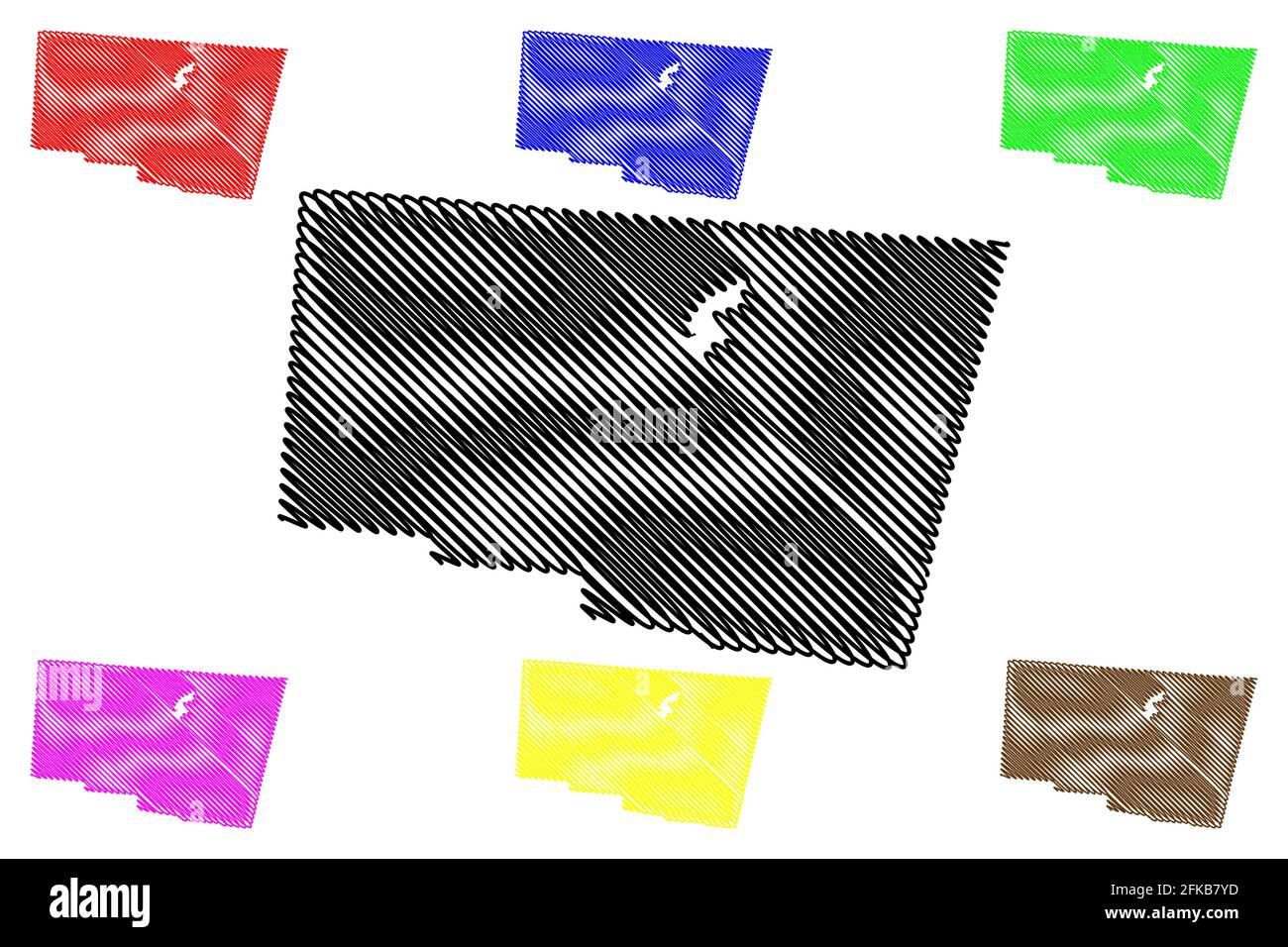 Clark County, Ohio State (U.S. county, United States of America, USA, U ...