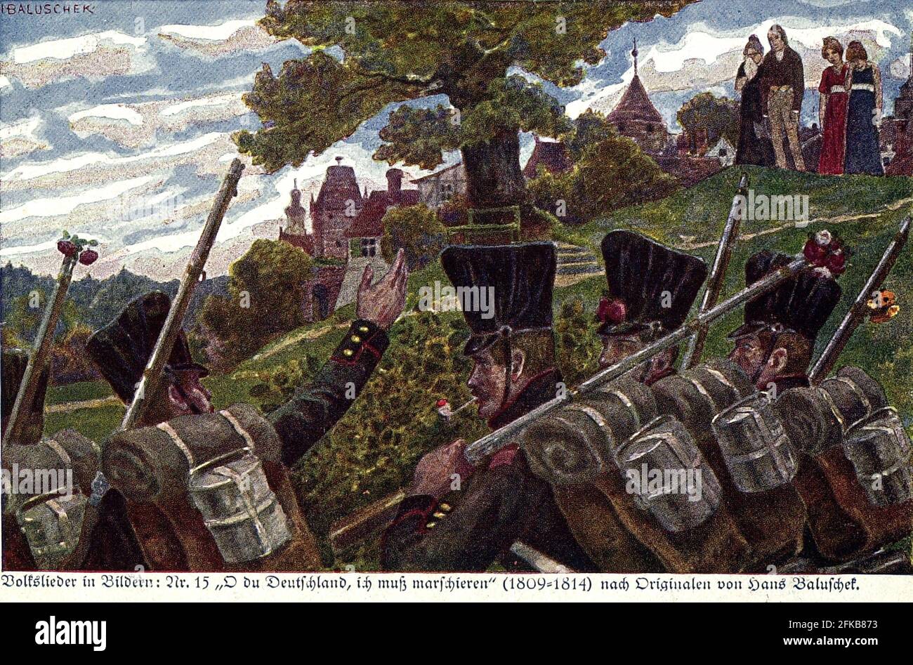 Saxony Campaign. Troops departing for war. 1813 Paris, Fondation ...