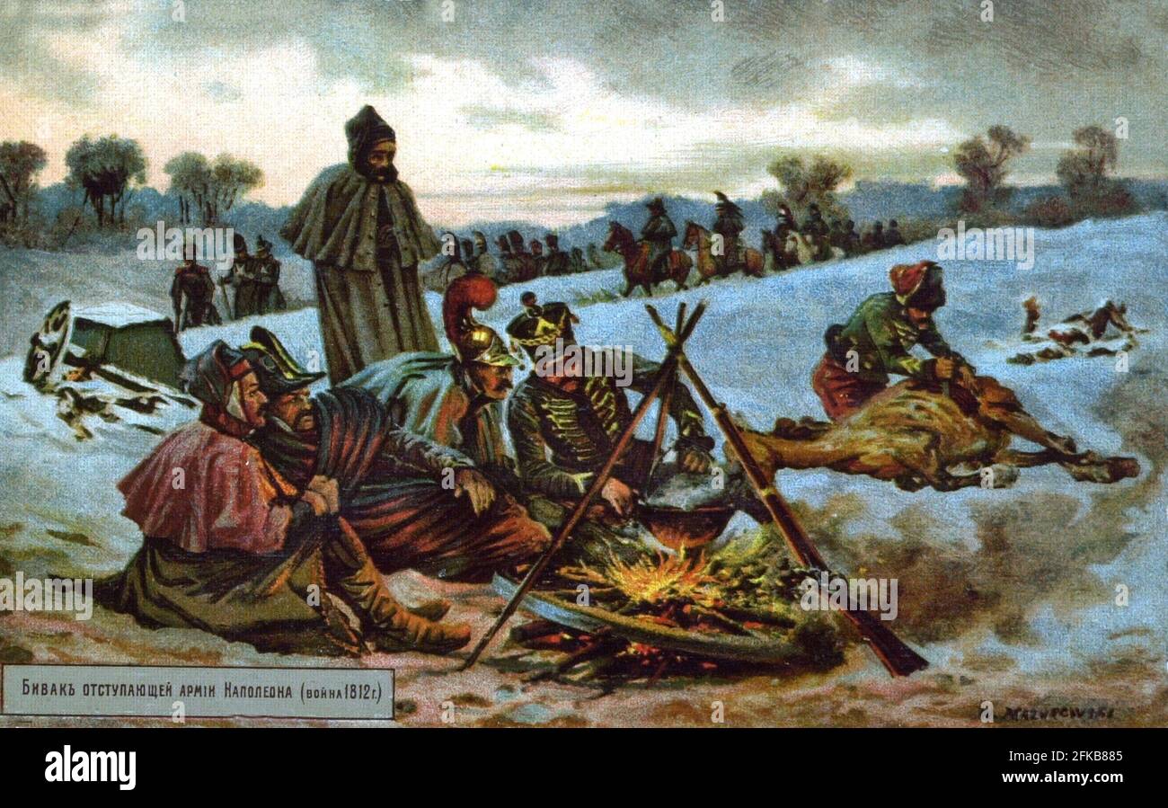 Napoleon soldiers eating hi-res stock photography and images - Alamy