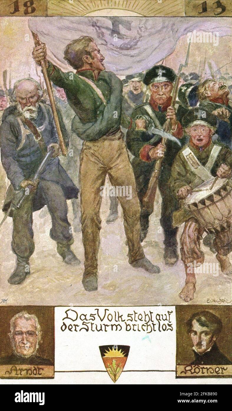 Saxony Campaign: soldiers being mobilised. 1813 Paris, Fondation ...