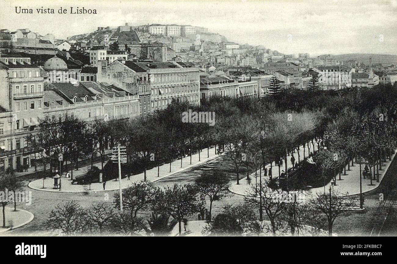 View overlooking the city of Lisbon. Peninsular Campaign (Spain ...