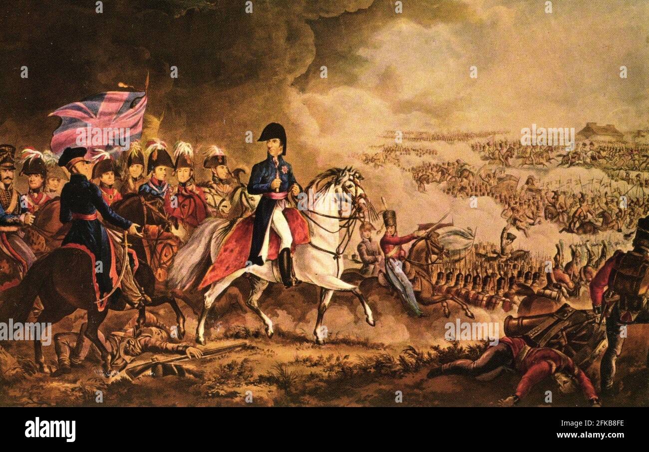 The Battle of Waterloo: General Wellington. 18th June 1815. Paris ...
