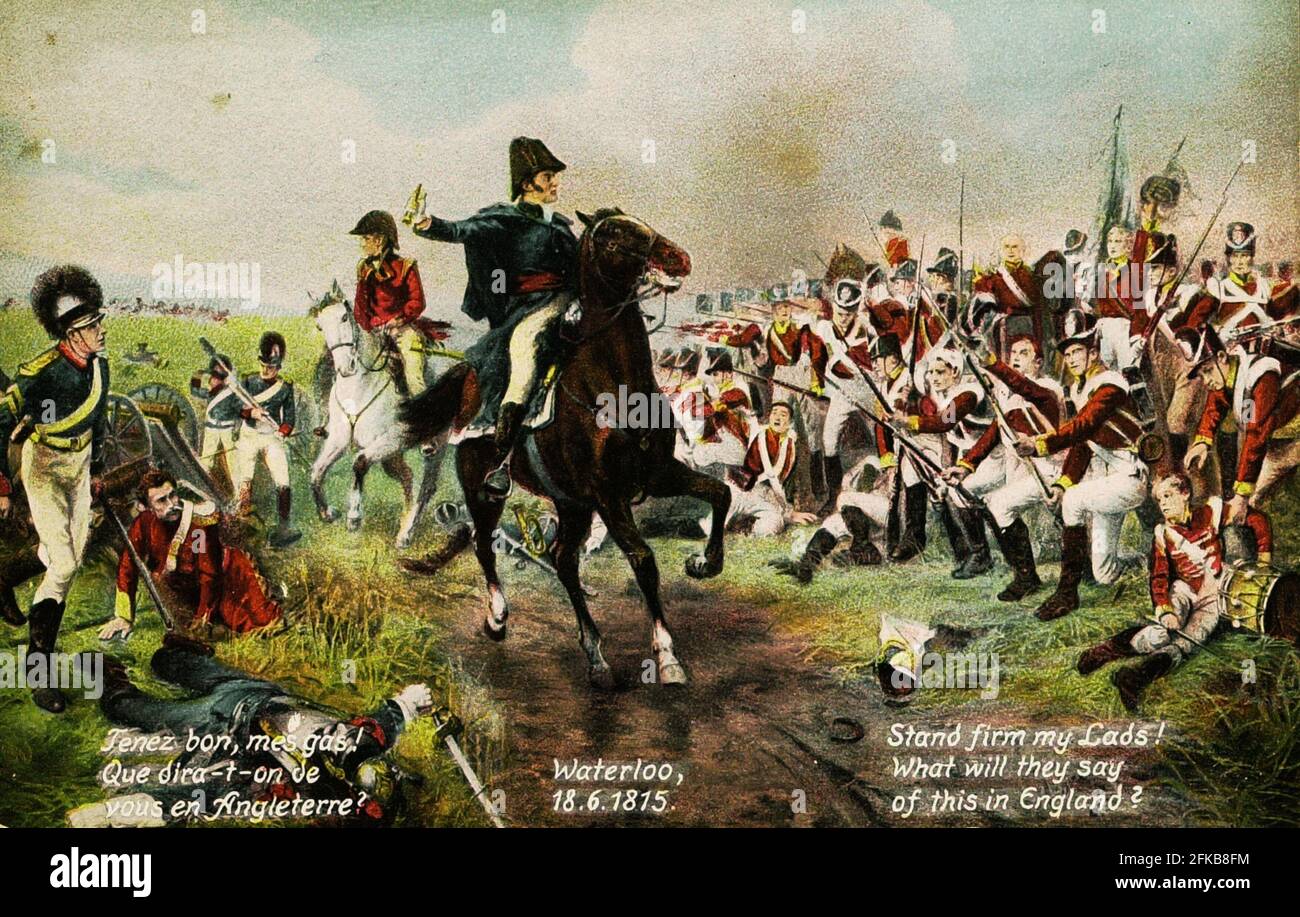 Battle of Waterloo: British soldiers. 18th June 1815 Paris, Fondation ...