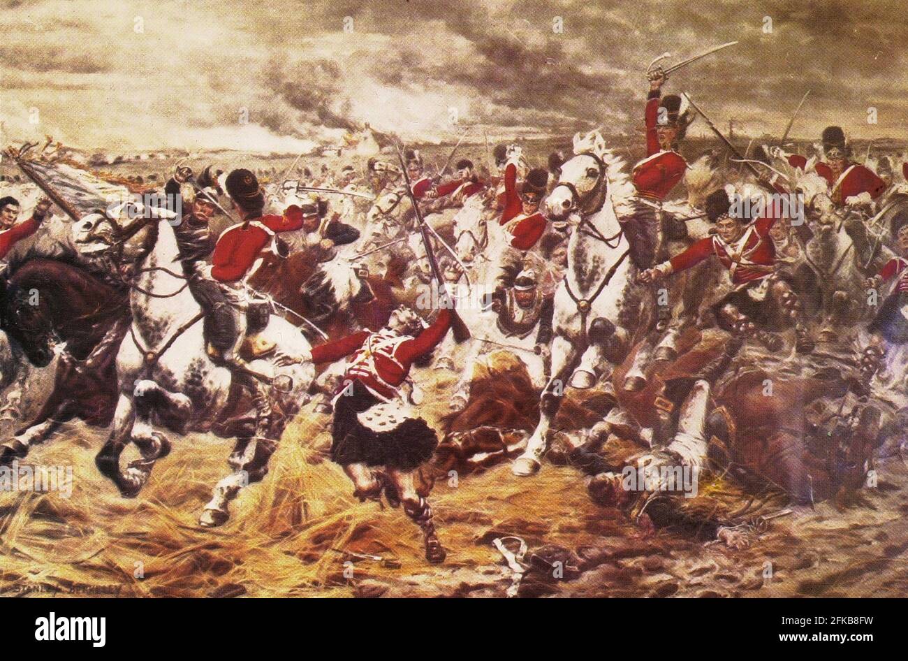 Battle of Waterloo. 18th June 1815 Paris, Fondation Napoléon Stock ...