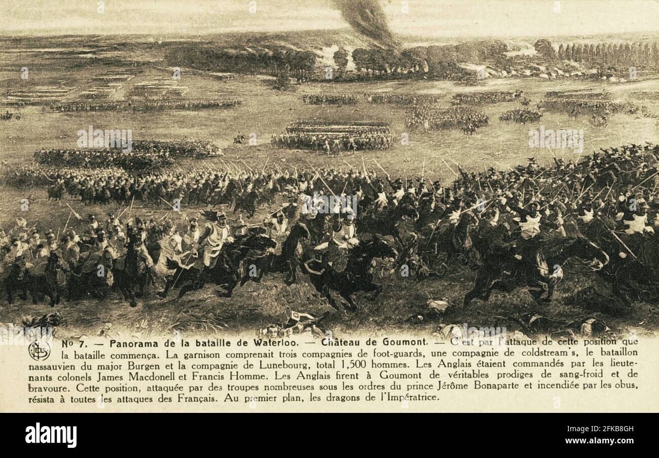 Battle of Waterloo. 18th June 1815 Paris, Fondation Napoléon Stock ...