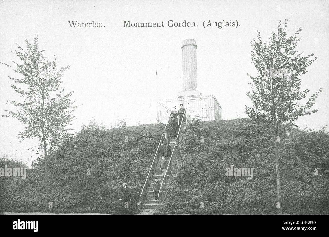 Waterloo: the Gordon monument erected in memory of British soldiers ...