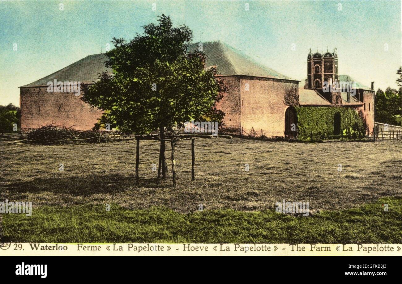 Waterloo: Papelotte Farm. Battle of Waterloo. 18th June 1815 Paris ...