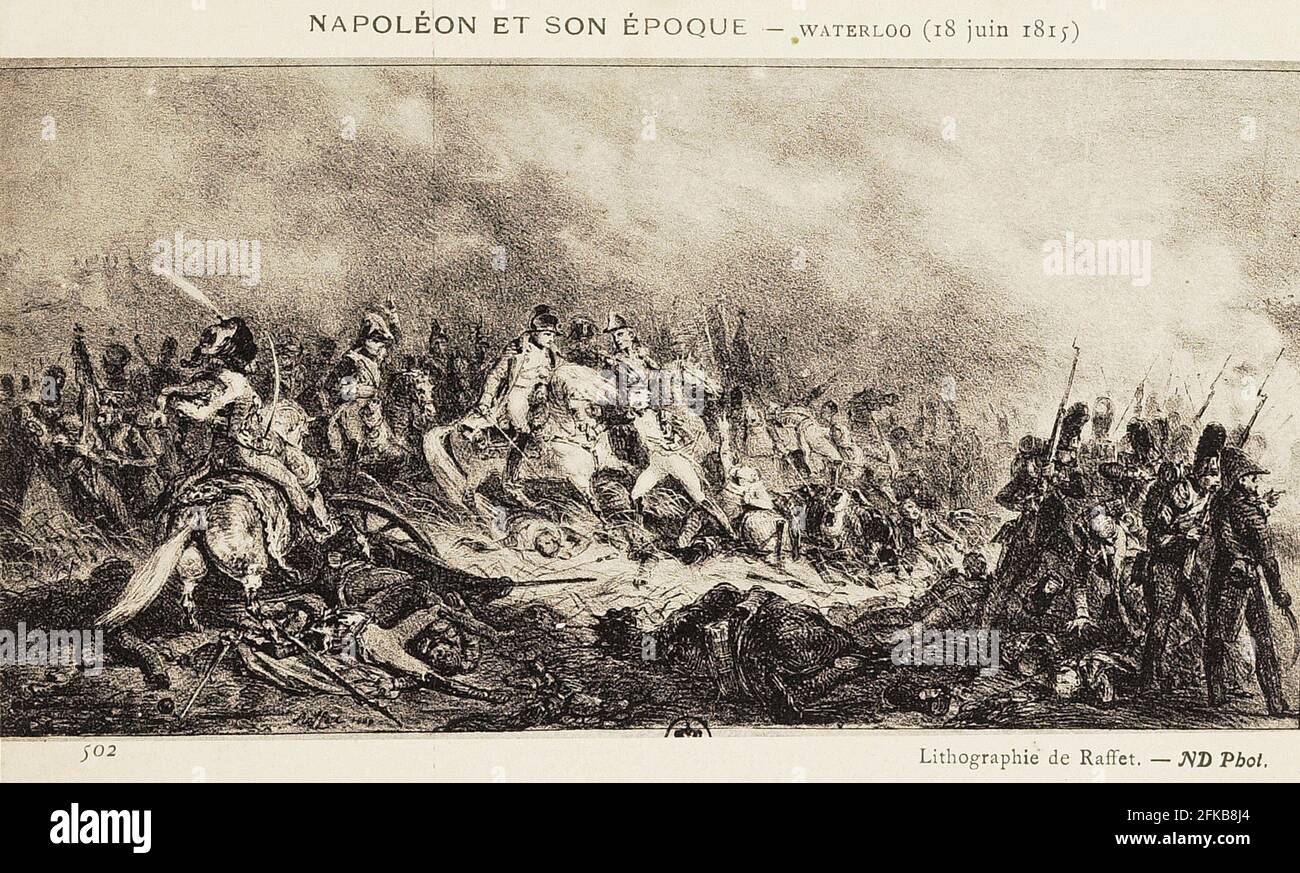 Battle of Waterloo. Mont-Saint-Jean Battle. 18th June 1815 Paris ...