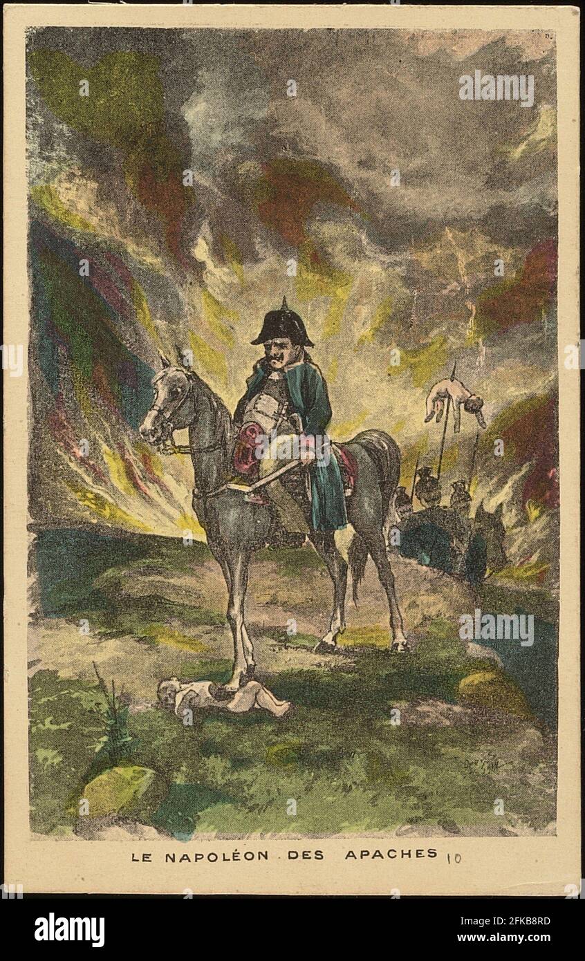 Napoleon I: satirical drawing. Paris, Fondation Napoléon Stock Photo ...
