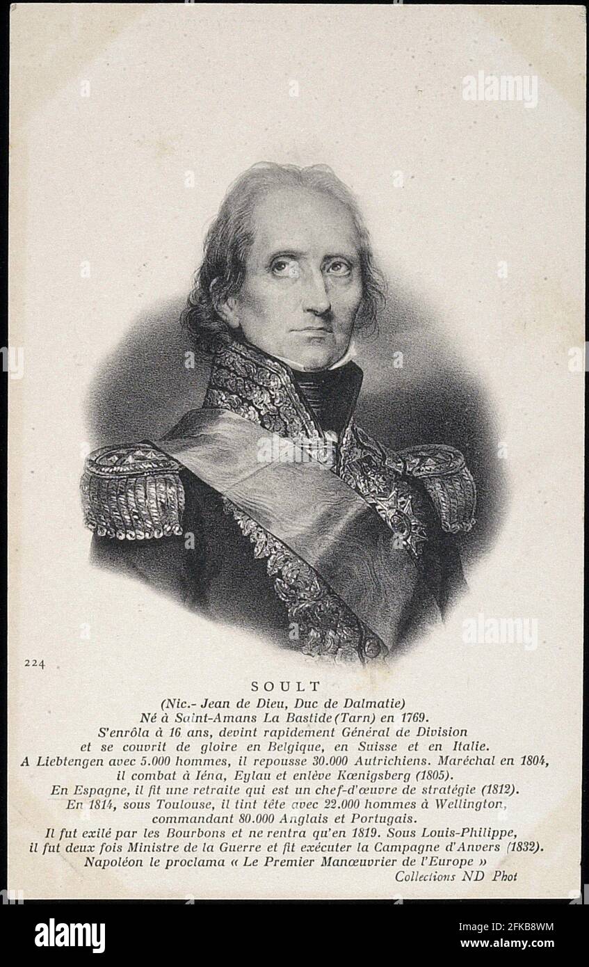 Portrait of Marshal Soult. Paris, Fondation Napoléon Stock Photo - Alamy