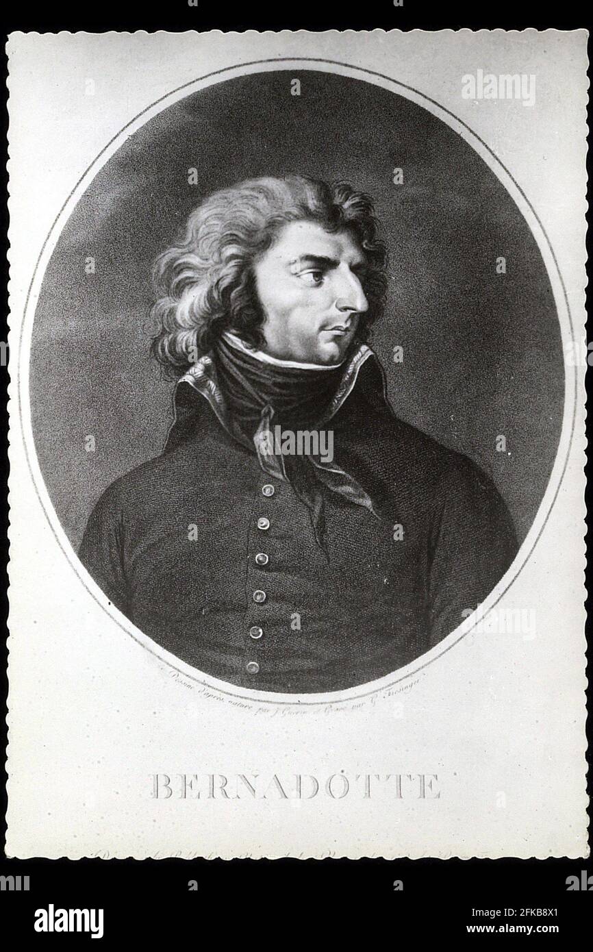 Portrait of Marshal Bernadotte. Paris, Fondation Napoléon Stock Photo ...