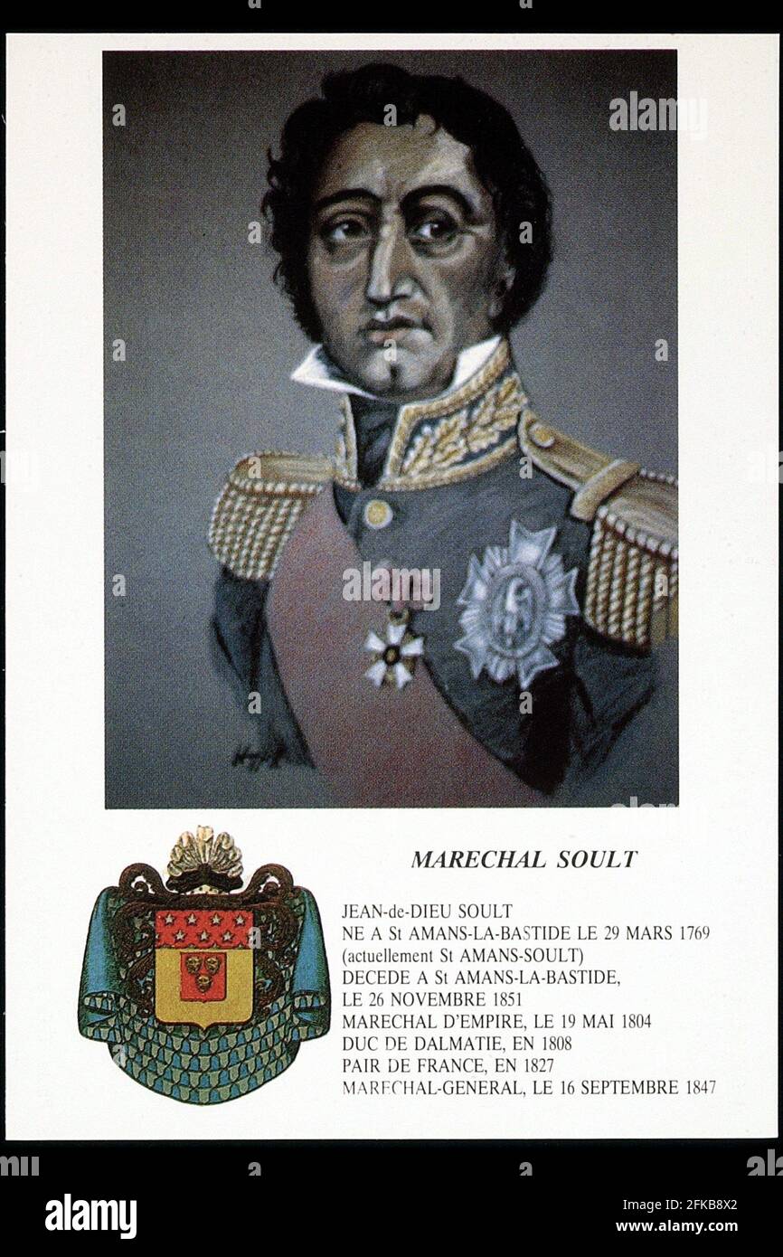 Portrait of Marshal Soult. Paris, Fondation Napoléon Stock Photo - Alamy