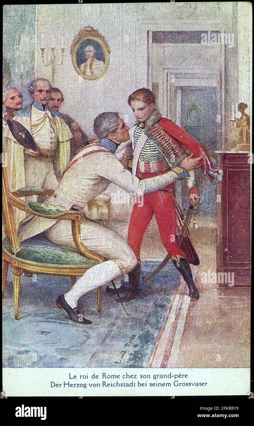 La surprise de Metternich. The King of Rome with his grandfather. Paris ...