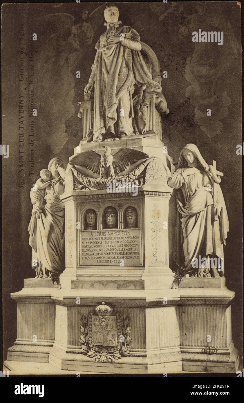 Tomb of Louis Bonaparte, brother of Napoleon I, in Saint-Leu-Taverny ...