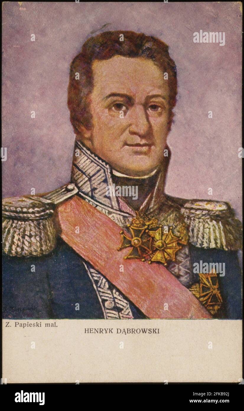 Portrait of the Polish General Henryk Dabrowski. Paris, Fondation ...