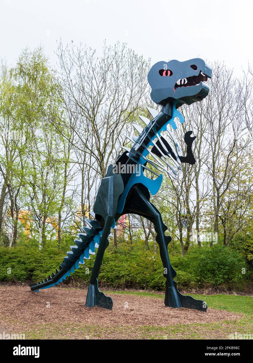 A Dinosaur sculpture at Teessaurus Park,Middlesbrough,England,UK Stock ...