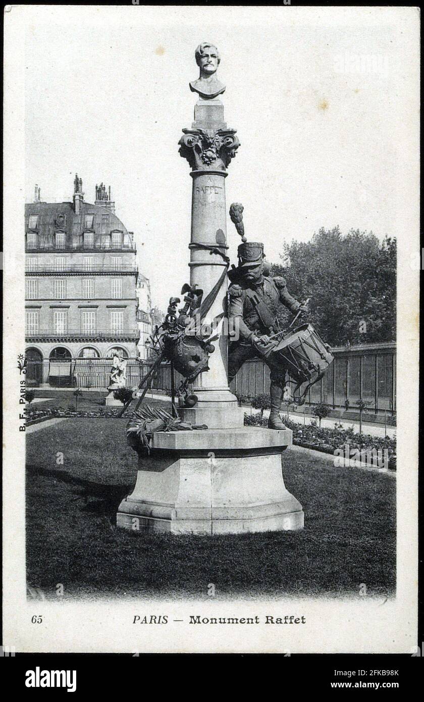Raffet monument in Paris. Denis Auguste Raffet, illustrator. Paris ...
